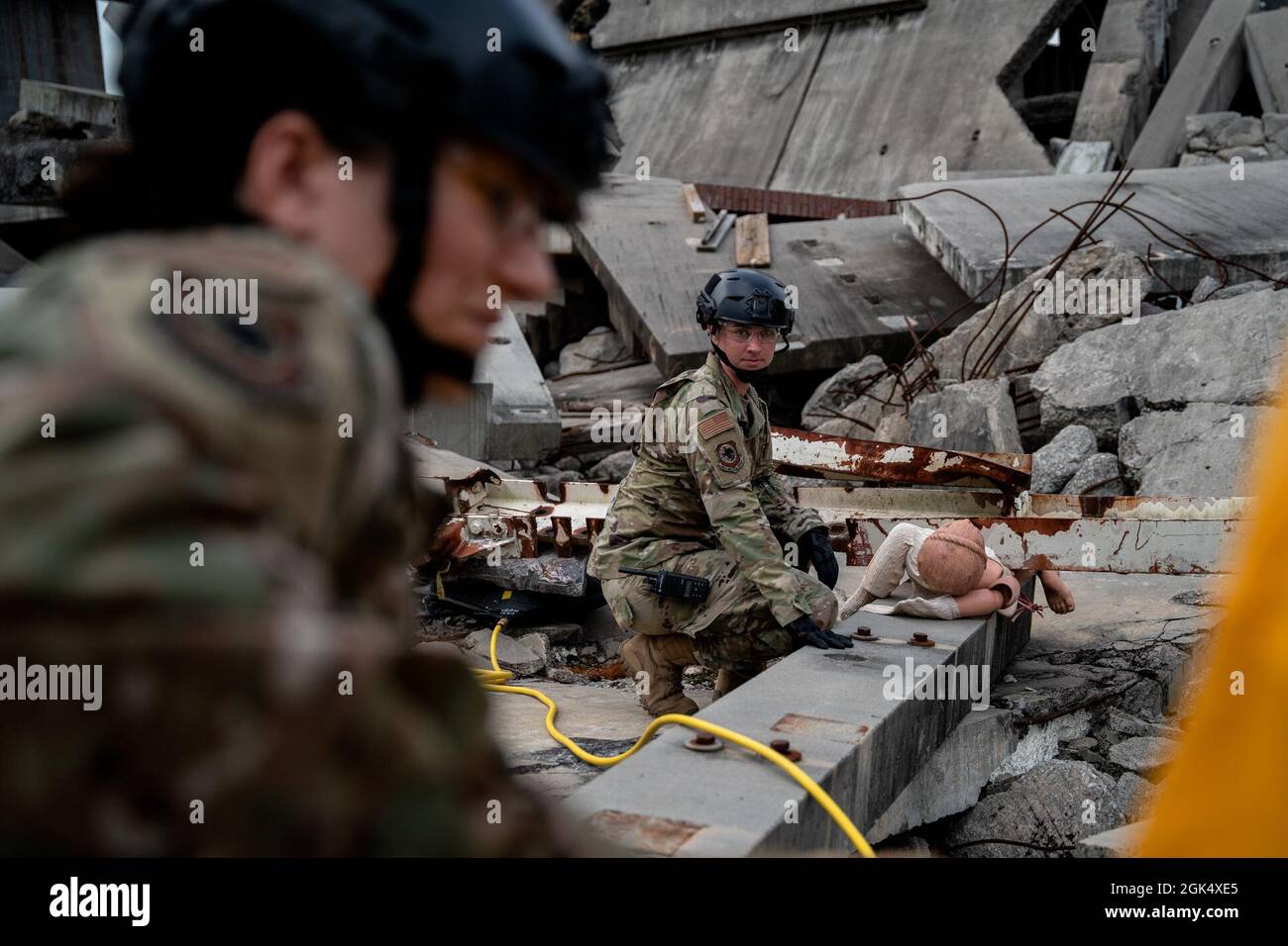 Capt. Desi Bozhani (left) and 2nd Lt. Kayla Owens (right), 139th ...
