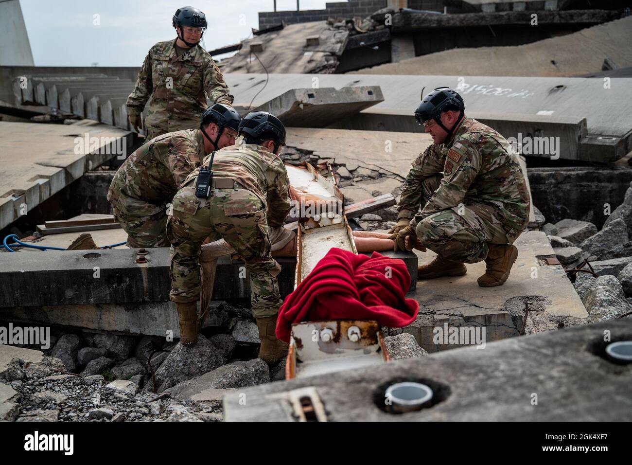 Airmen from the 139th Medical Group complete urban search and rescue ...