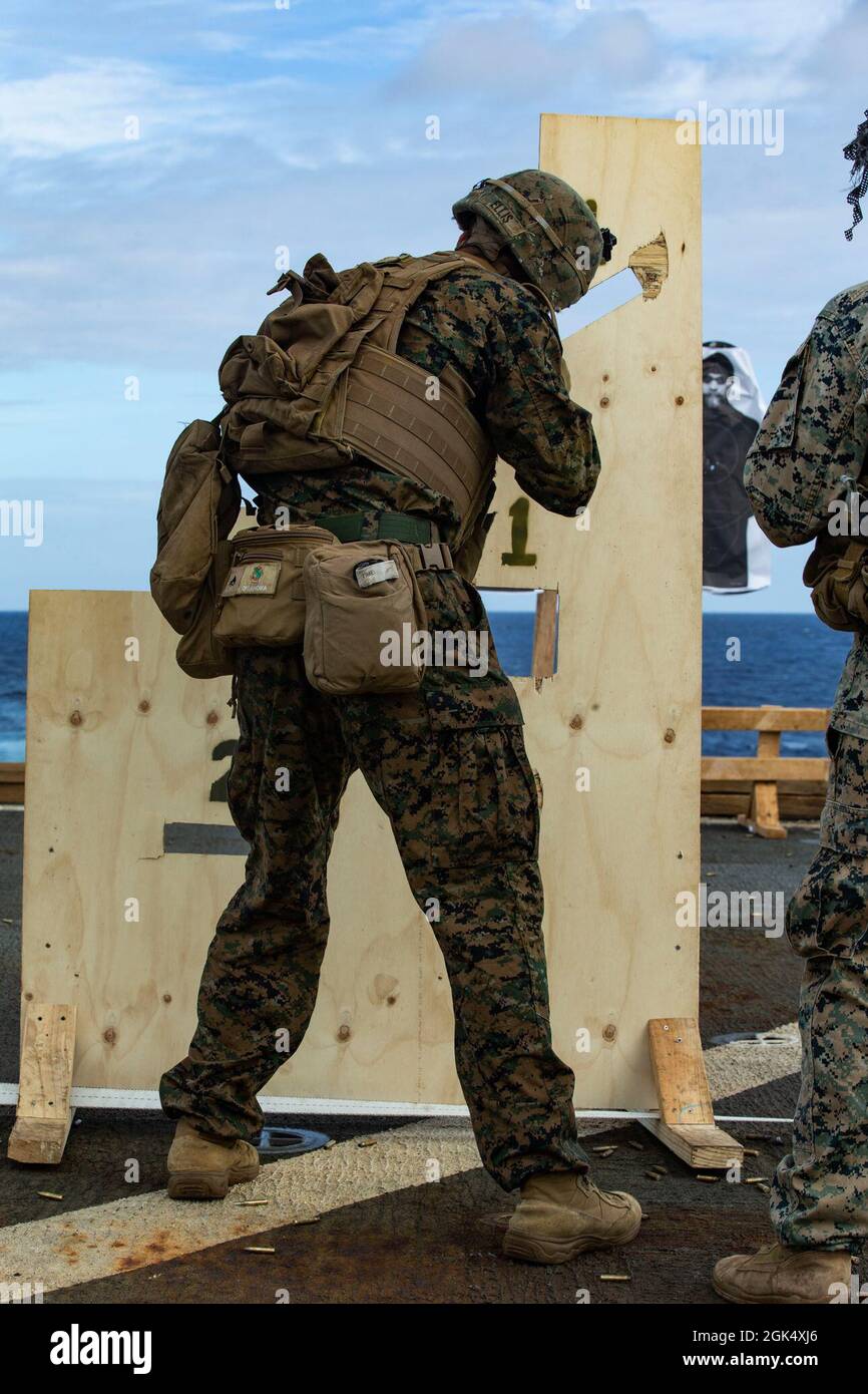 U.S. Marine Corps Cpl. Nathanael Ellis, an assaultman with Battalion ...