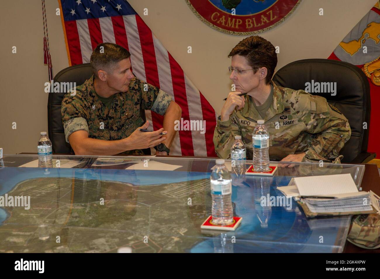Col. Christopher Bopp, the Marine Corps Base (MCB) Camp Blaz Commanding ...