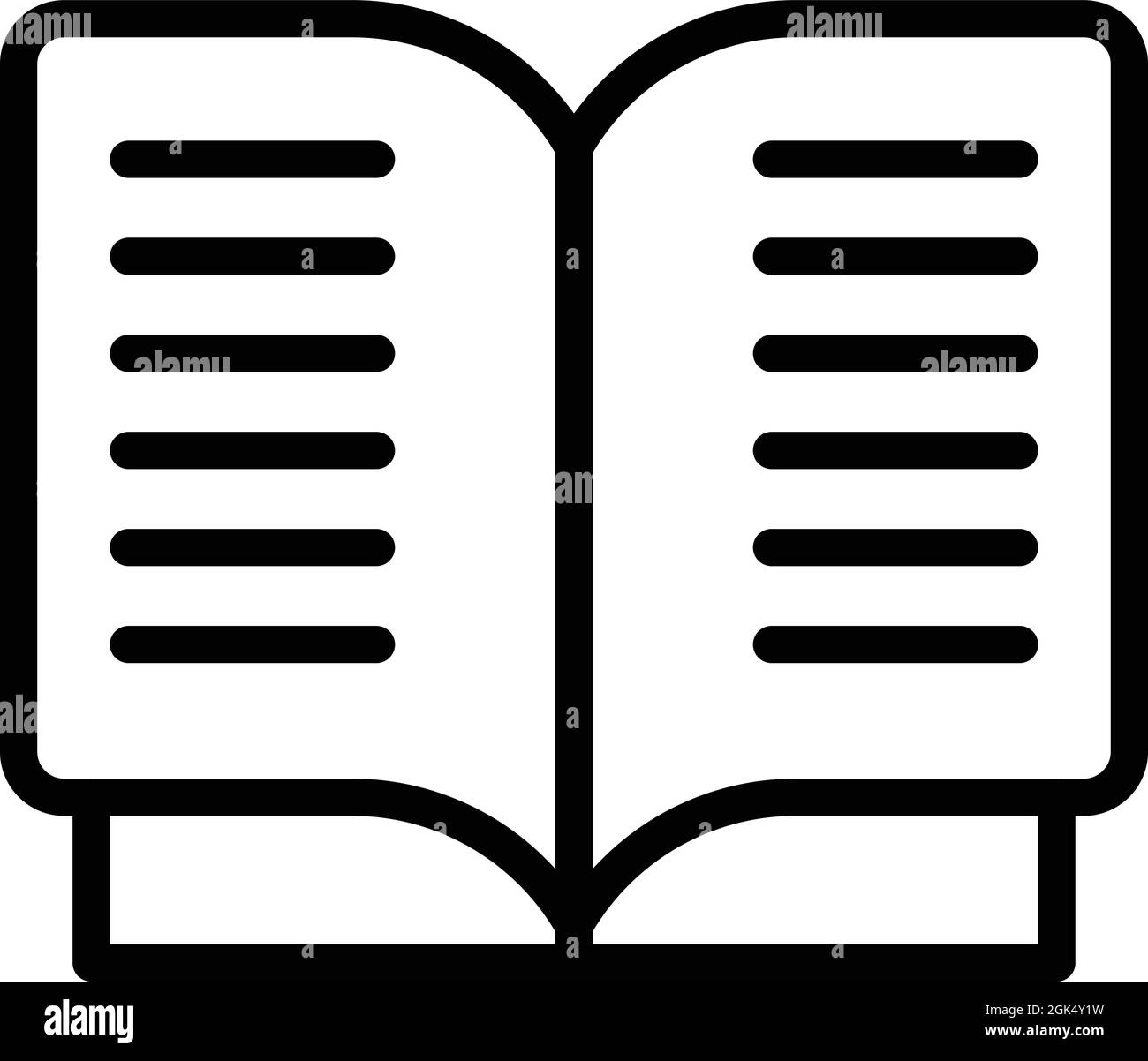 Reading attention icon outline vector. Effective read. Text information ...