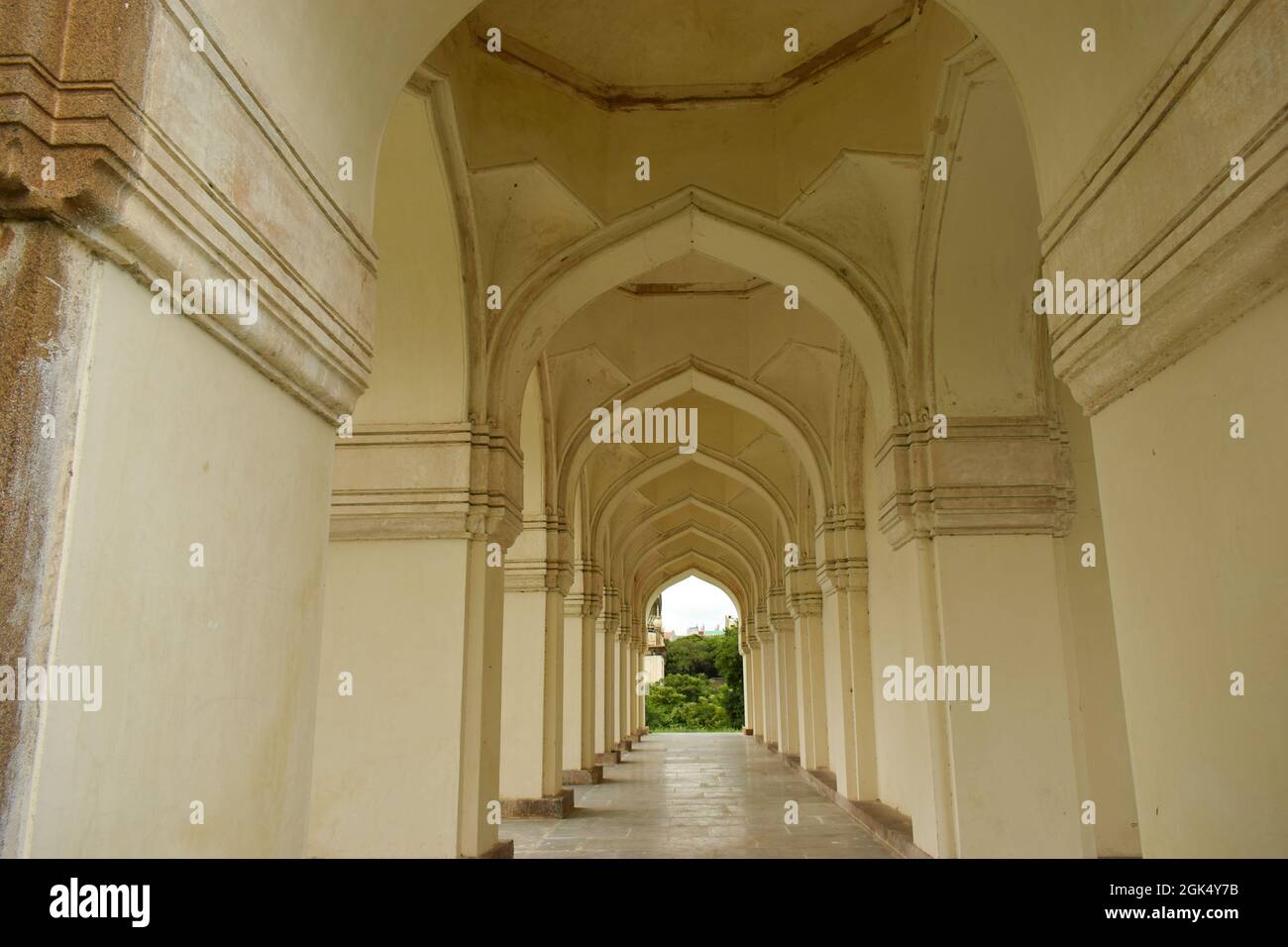 Islamic Architectural Art Design on Wall Walking Corridors Stock Photo ...