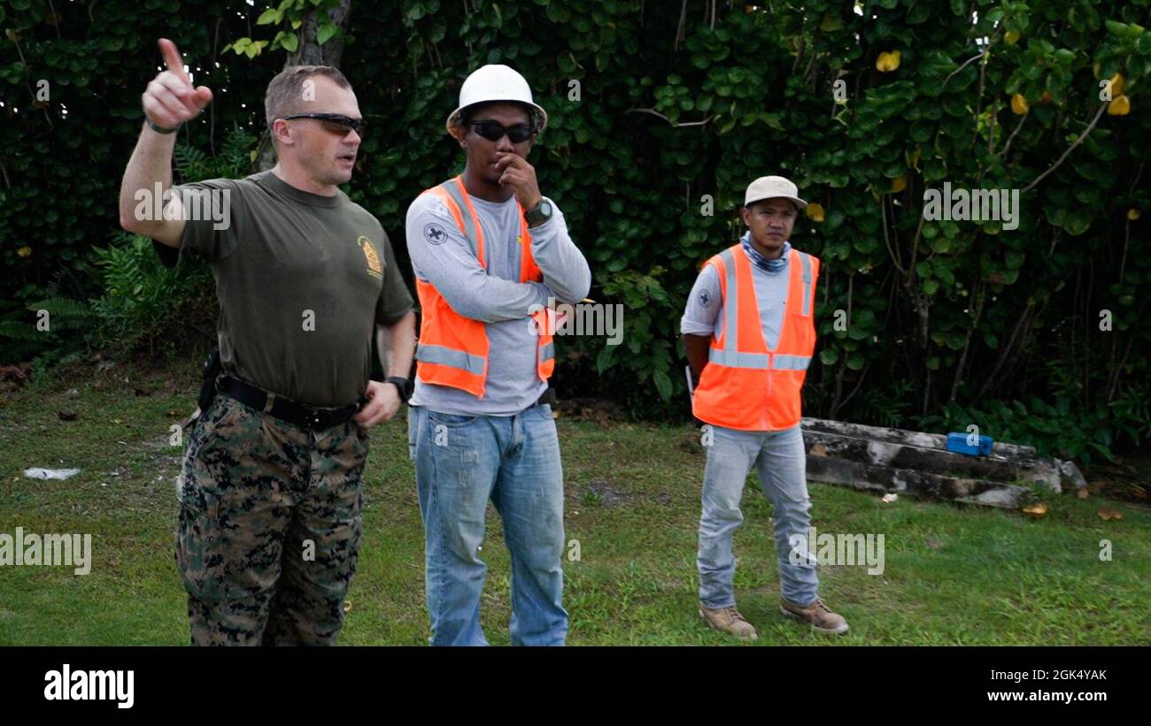 U.S. Marine Corps GySgt. Adam Zurn, the combat engineer chief for Task ...