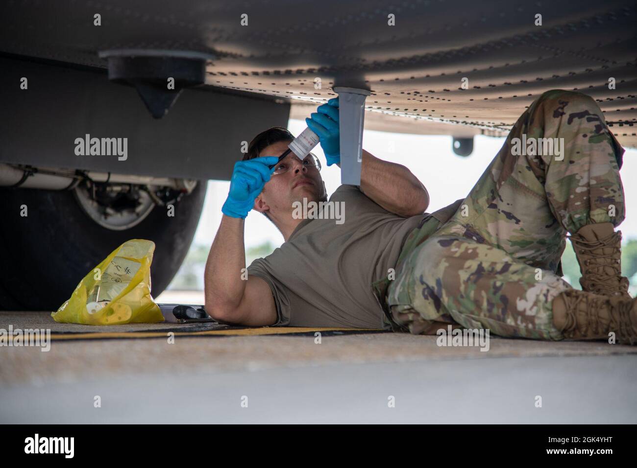 Staff Sgt. Kyle Stoeger, 403rd Aircraft Maintenance Squadron crew chief ...