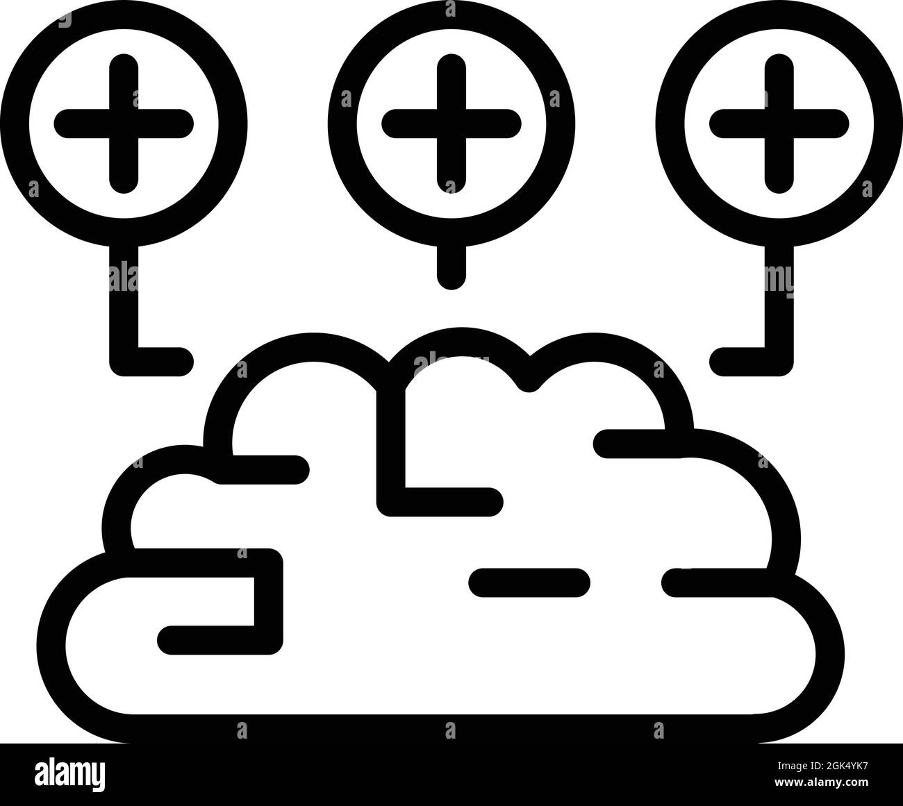 Problem solving icon outline vector. Business solution. Creative brain ...