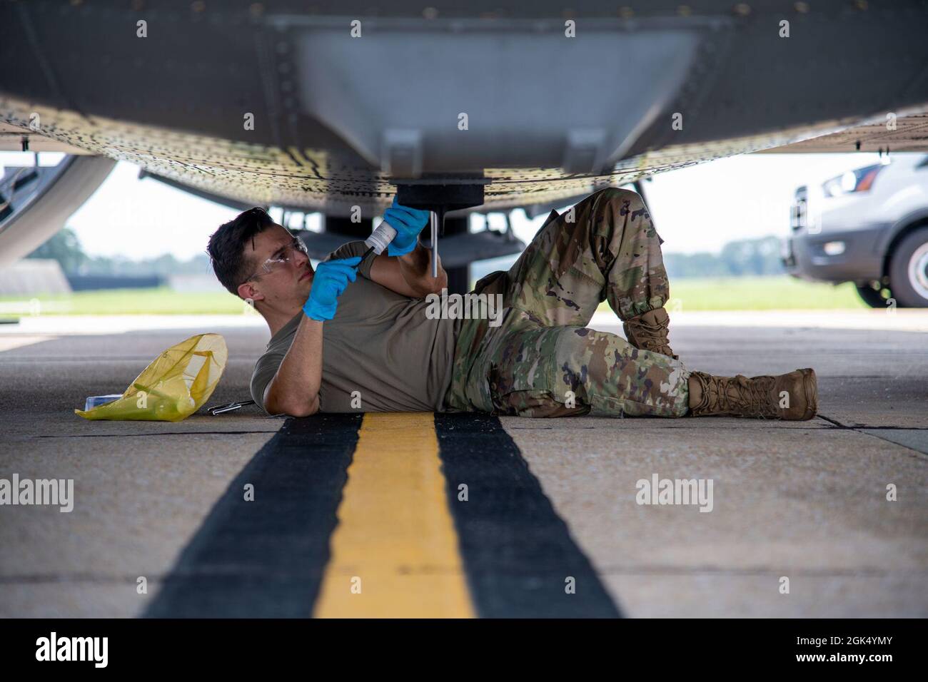 Staff Sgt. Kyle Stoeger, 403rd Aircraft Maintenance Squadron crew chief ...