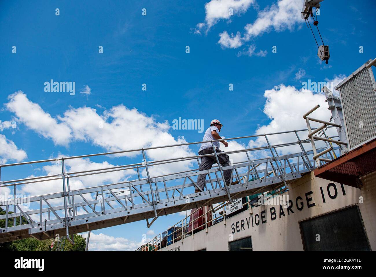 Joe Stipkovitz, a derrick boat master for the Medium Capacity Fleet ...
