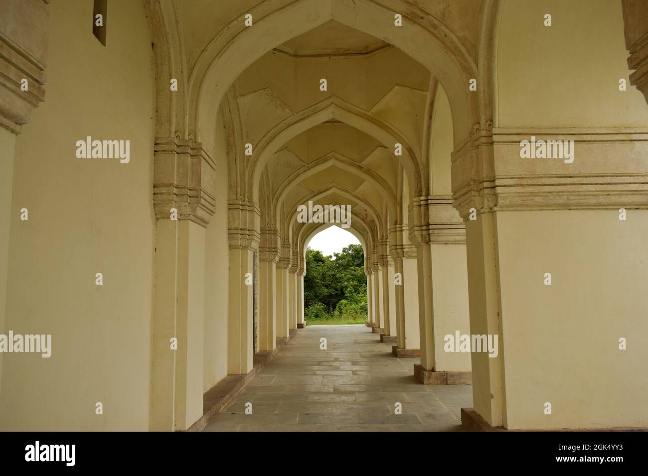 Islamic Architectural Art Design on Wall Walking Corridors Stock Photo ...