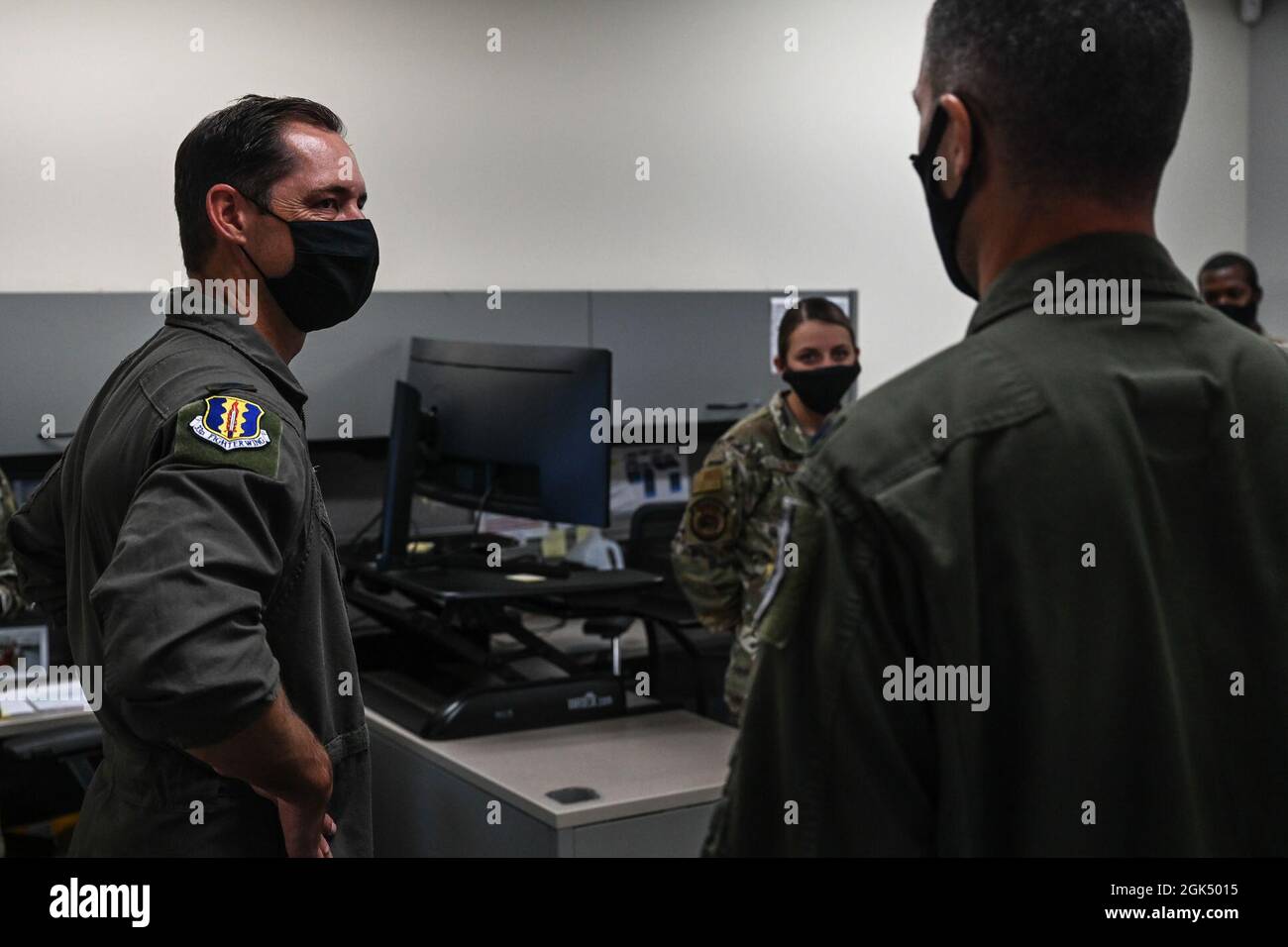 U.S. Air Force Col. Jack R. Arthaud, 33rd Fighter Wing commander, meets ...