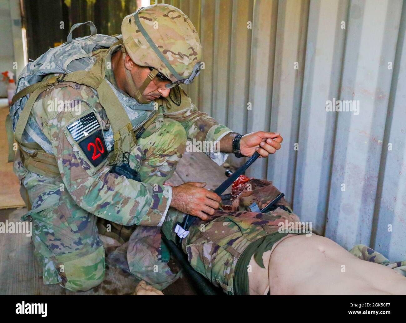 U.S. Army Spc. Malik Al Itabi, a Soldier assigned to Security Force ...