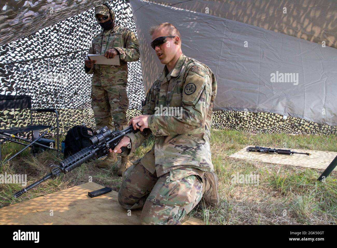 U.S. Army Sgt. Hunter Wilson, a noncommissioned officer assigned to III ...