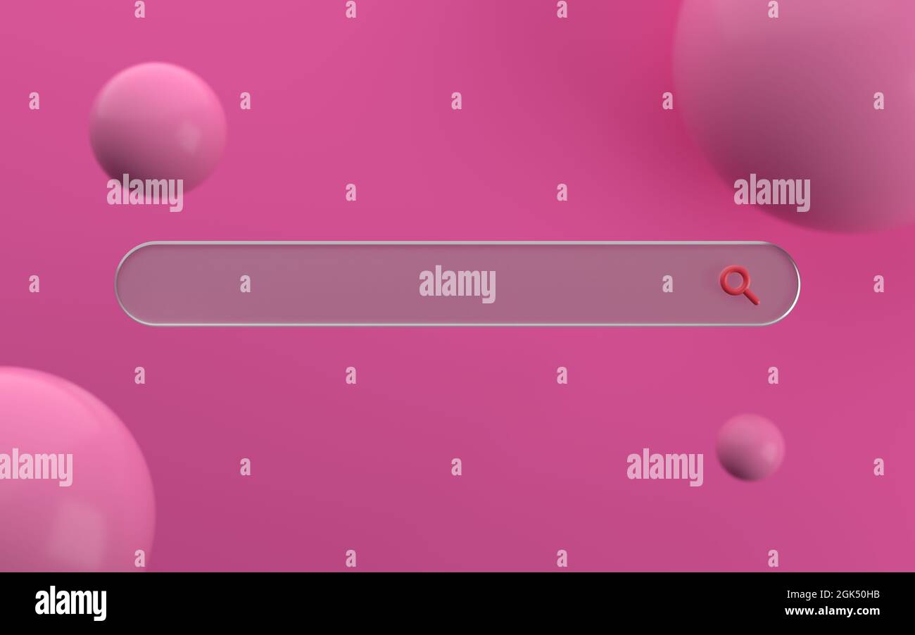 3D Search bar with modern background Stock Photo - Alamy