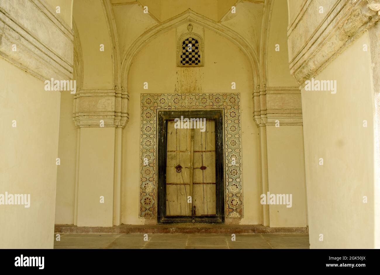 Islamic Architectural Art Design on Wall Walking Corridors Stock Photo ...