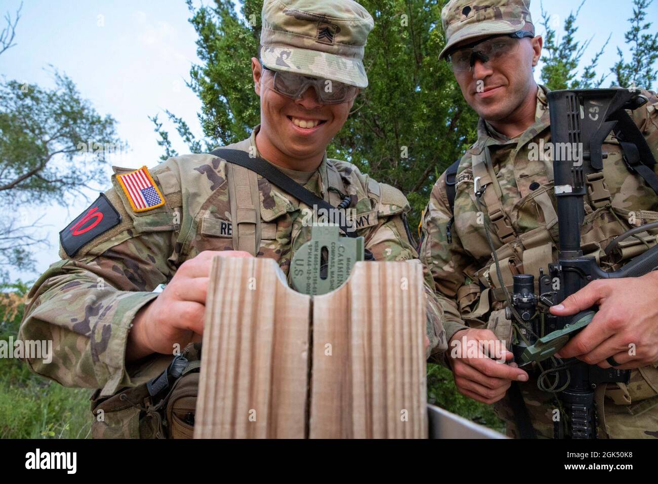 U.S. Army Sgt. Keegan Reeves, a noncommissioned officer assigned to the ...