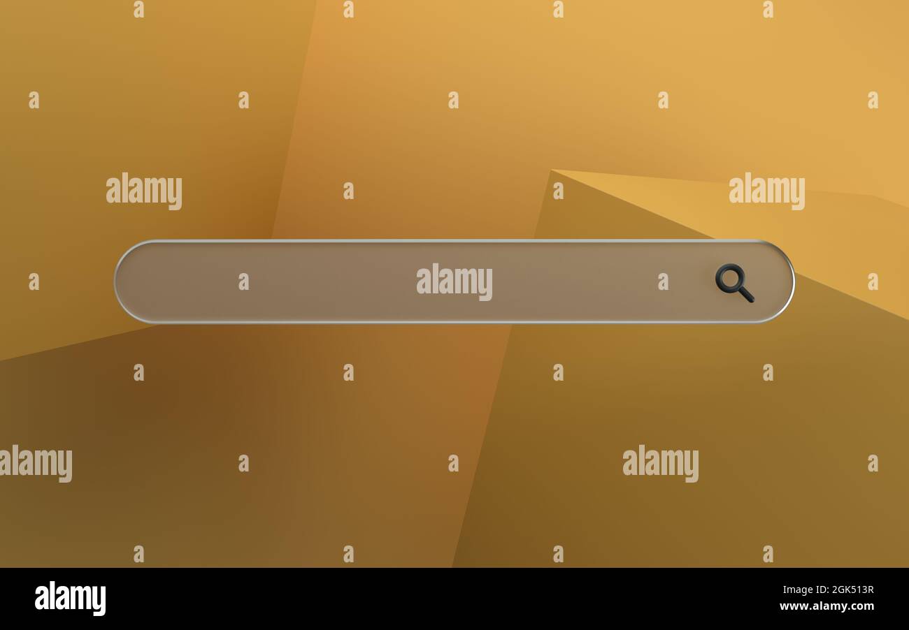 3D Search bar with modern background Stock Photo - Alamy