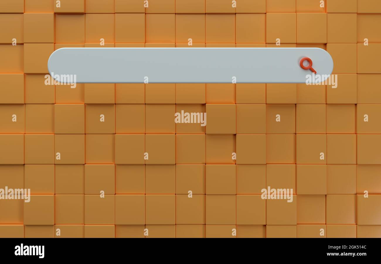 3D Search bar with modern background Stock Photo - Alamy