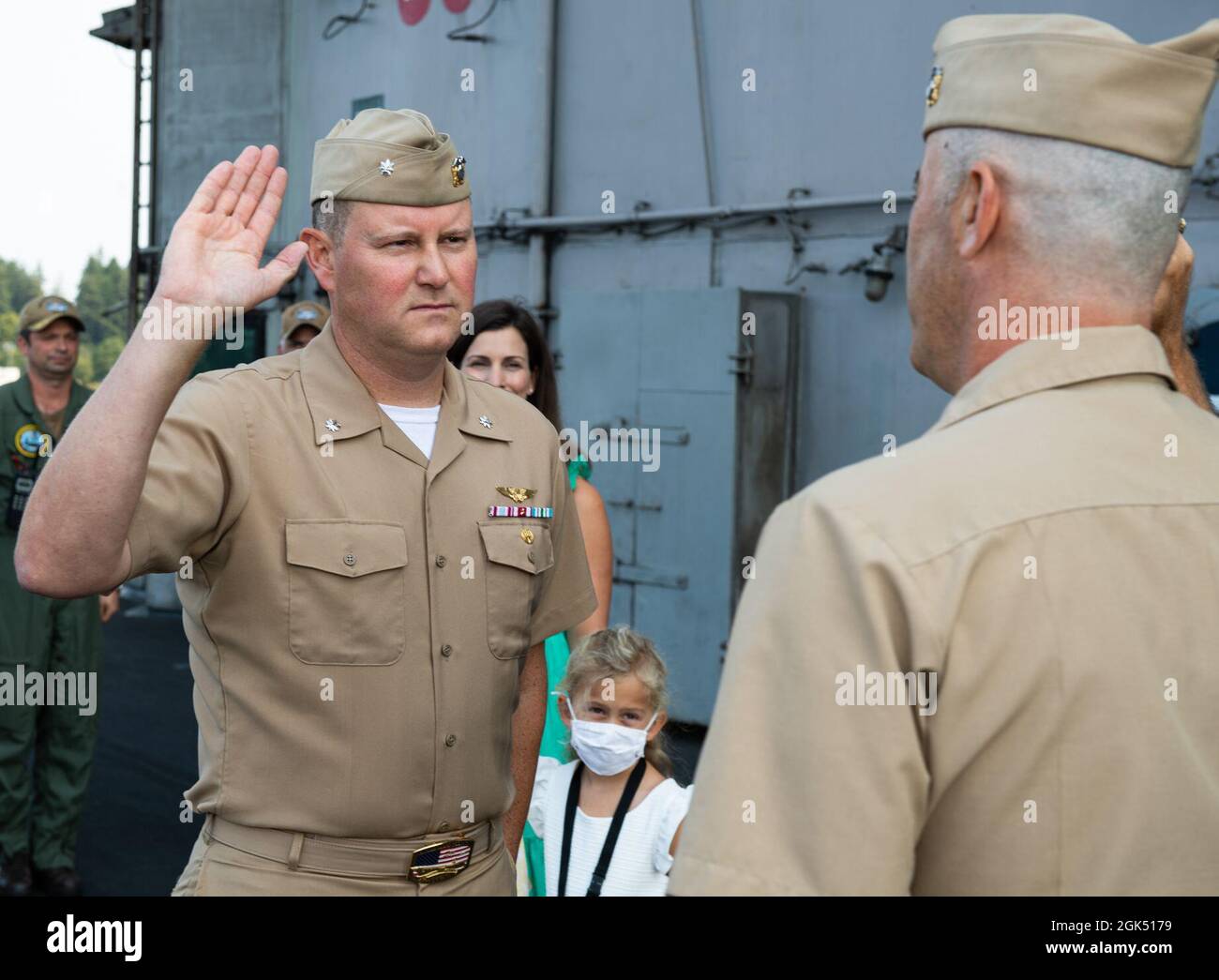 BREMERTON, Wash. (Aug. 3, 2021) - U.S. Navy Commander Christopher M. Brown, navigator of the ...