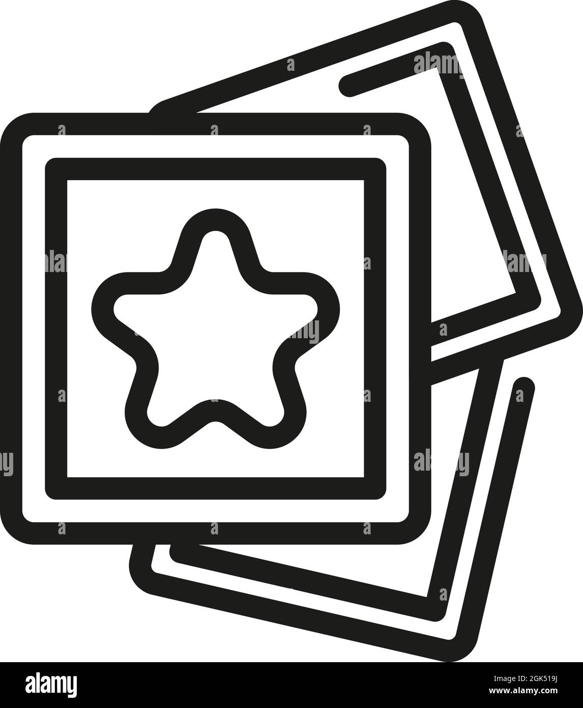 Favorite memories icon outline vector. Family album. Media collage ...