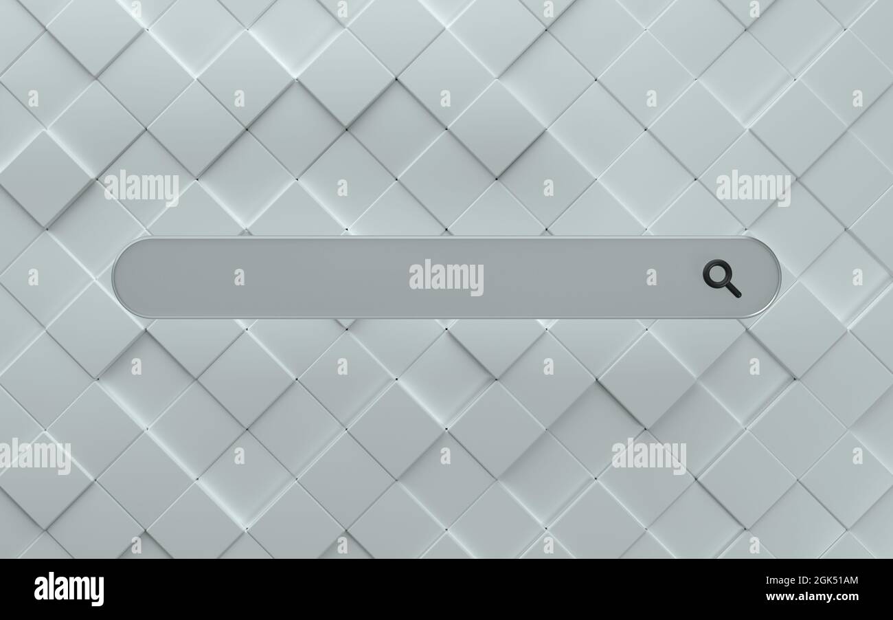 3D Search bar with modern background Stock Photo - Alamy