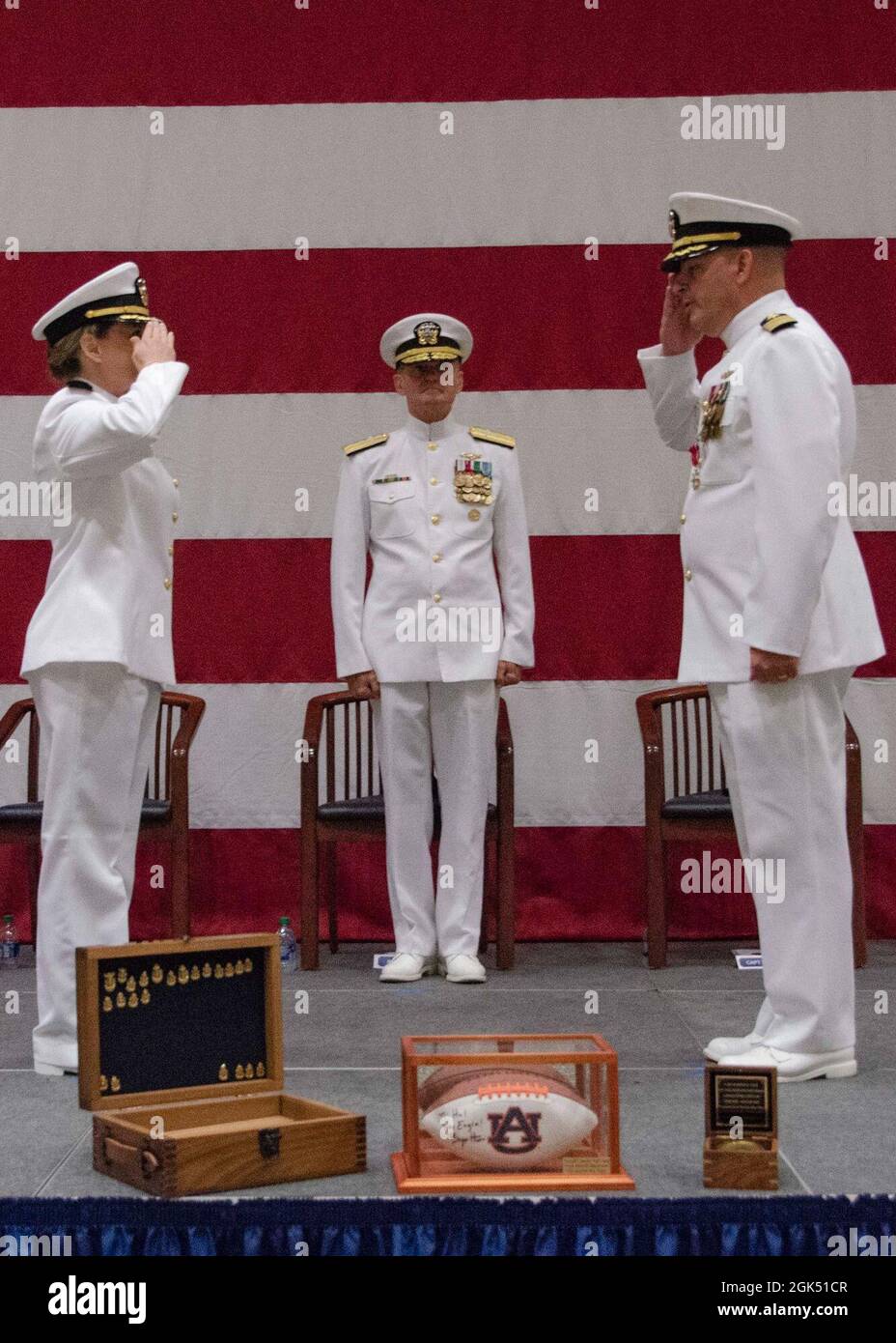 210803-N-XG502-1134 (SUFFOLK) - Capt. Hicks relieves Capt. Cole of ...