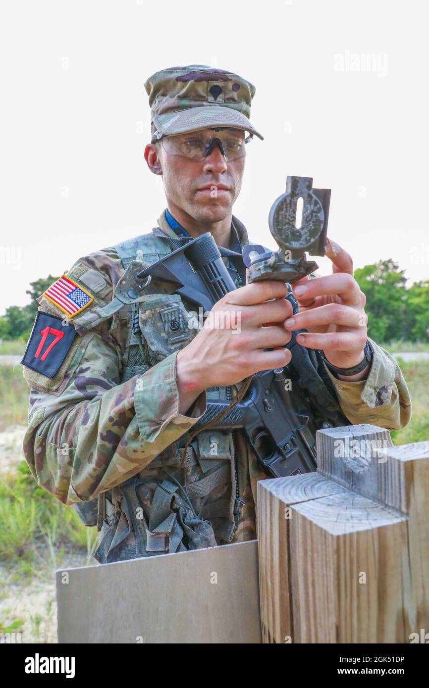U.S. Army Spc. Daniel Olmeda, a Soldier assigned to XVIII Airborne ...