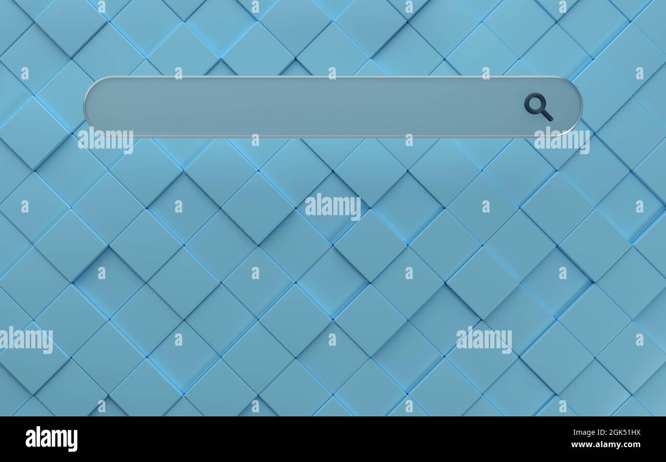 3D Search bar with modern background Stock Photo - Alamy