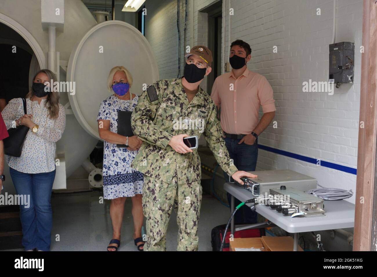 GROTON, Conn. (Aug. 3, 2021) Capt. Todd Moore, commanding officer ...