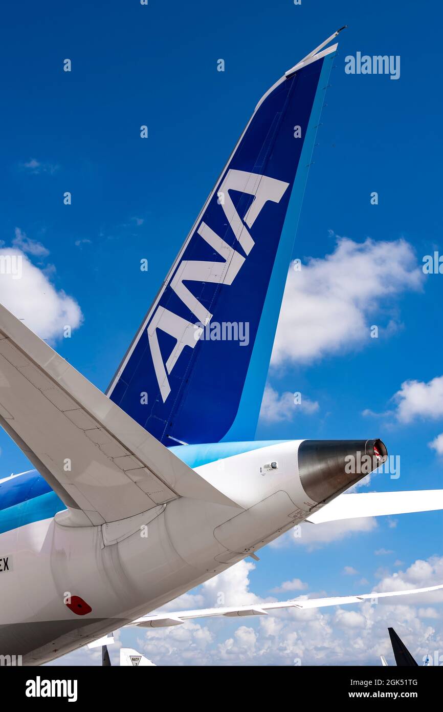 Tucson, AZ, United States - September 2, 2021: Tail of Boeing 787-8 ...