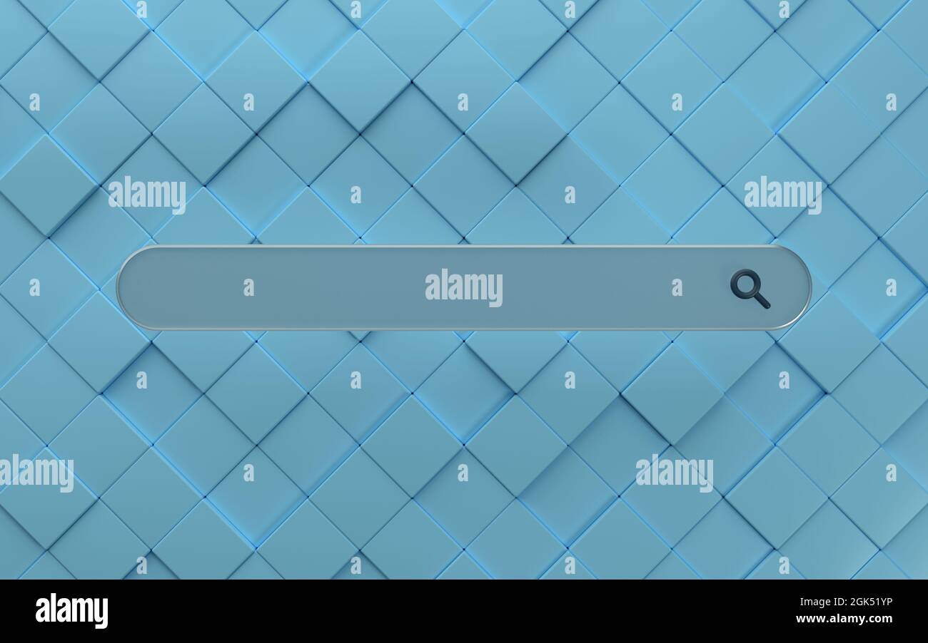 3D Search bar with modern background Stock Photo - Alamy