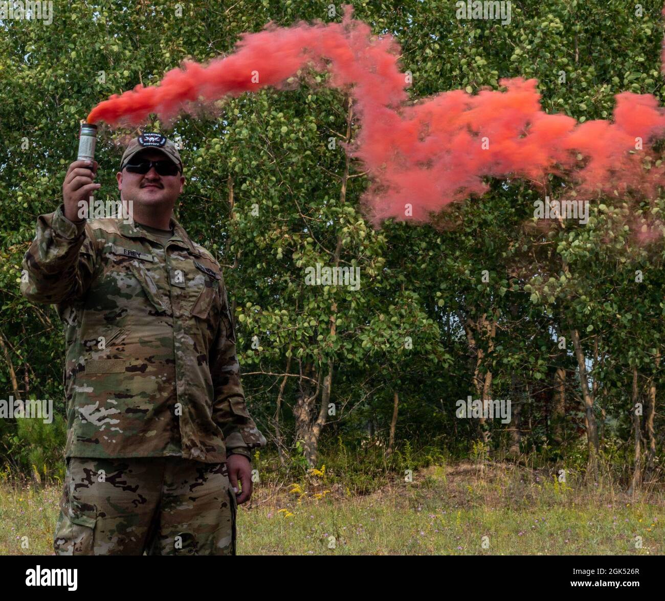 U.S. Army Sgt. Brandin Frey, 2-211th Army Regiment aircraft mechanic ...