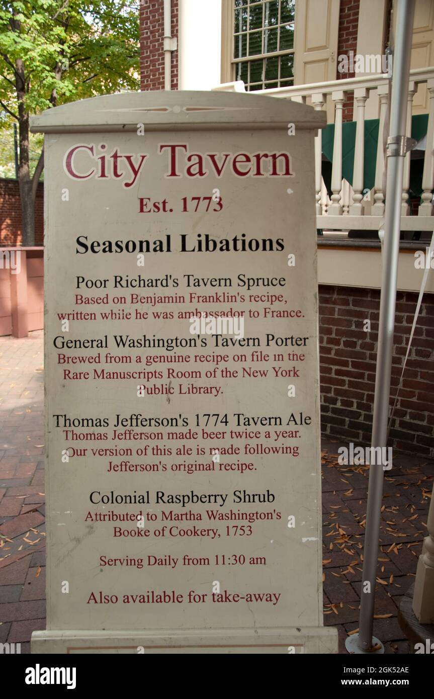 City Tavern, Philadelphia, Pennsylvania, USA Stock Photo - Alamy