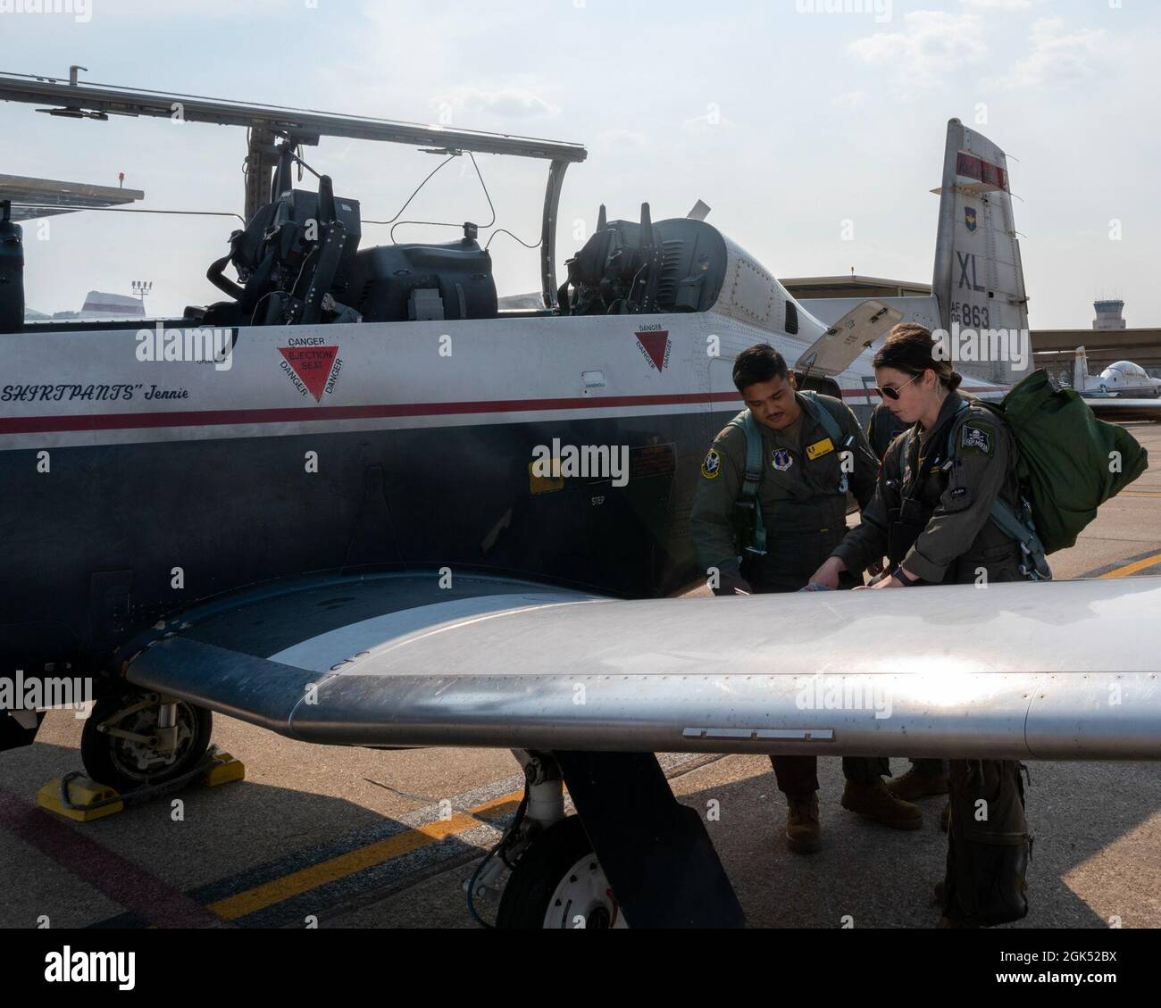 U.S. Air Force 2nd Lt. Christopher Ugale, a student pilot with the 47th ...