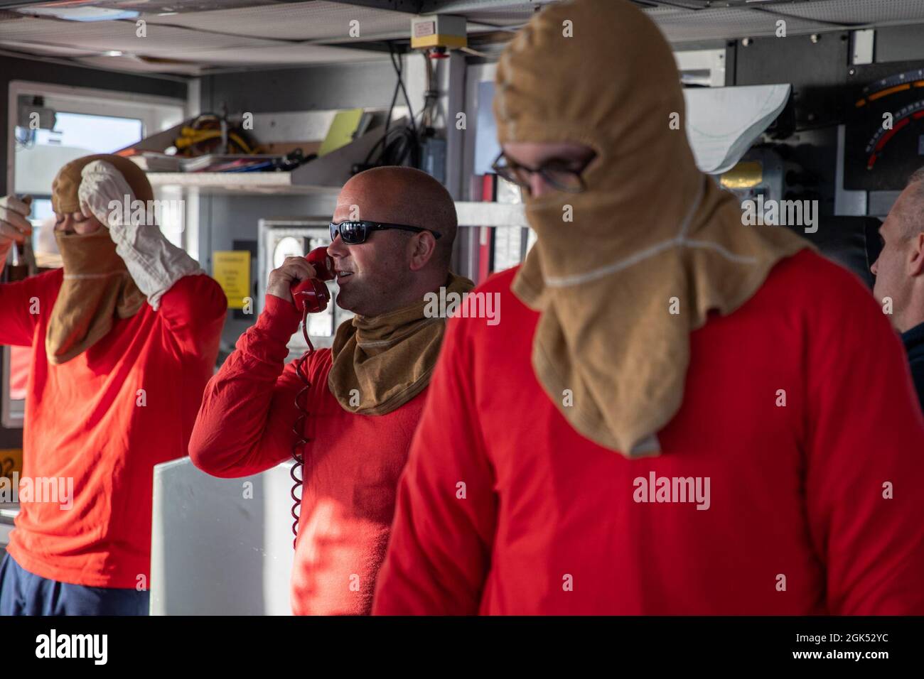 Seaman Kevin Flynn, a crew member aboard the 270-foot Famous-class ...