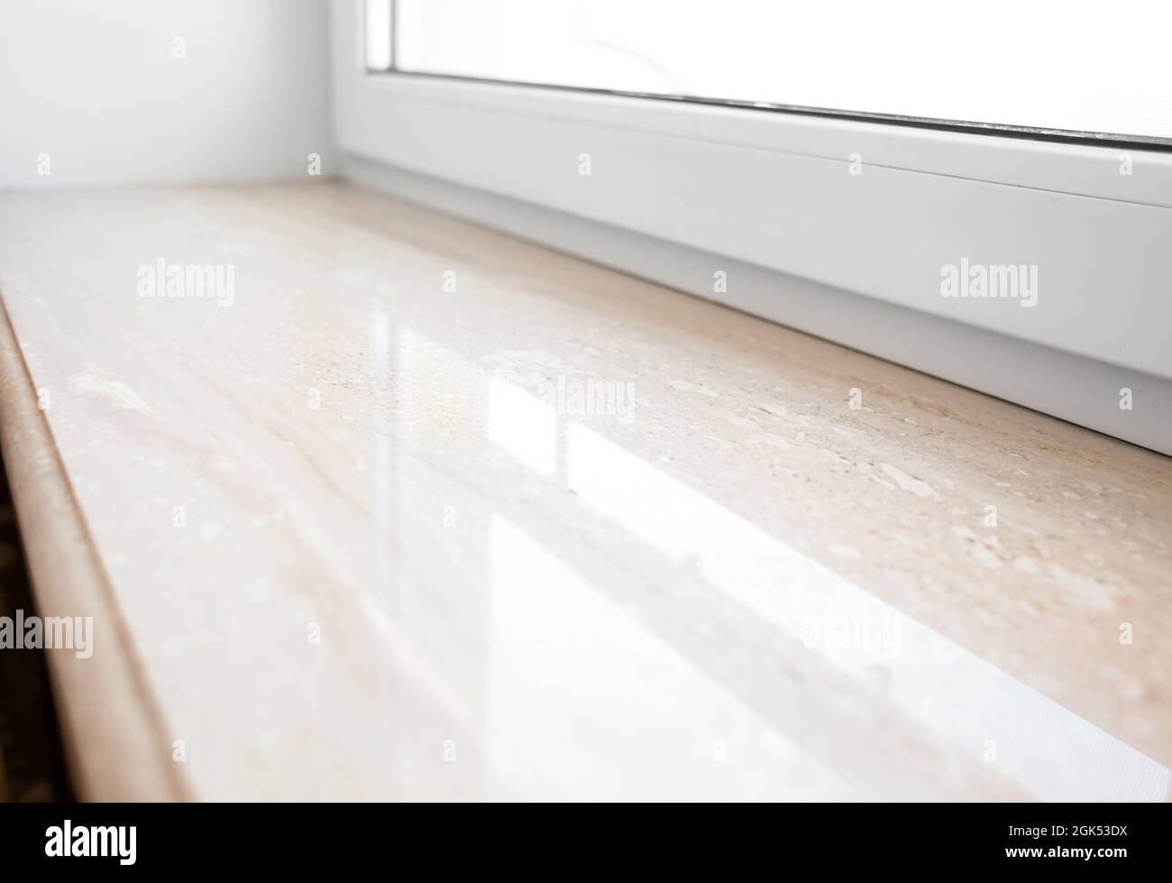 Modern window sill, closeup Stock Photo - Alamy
