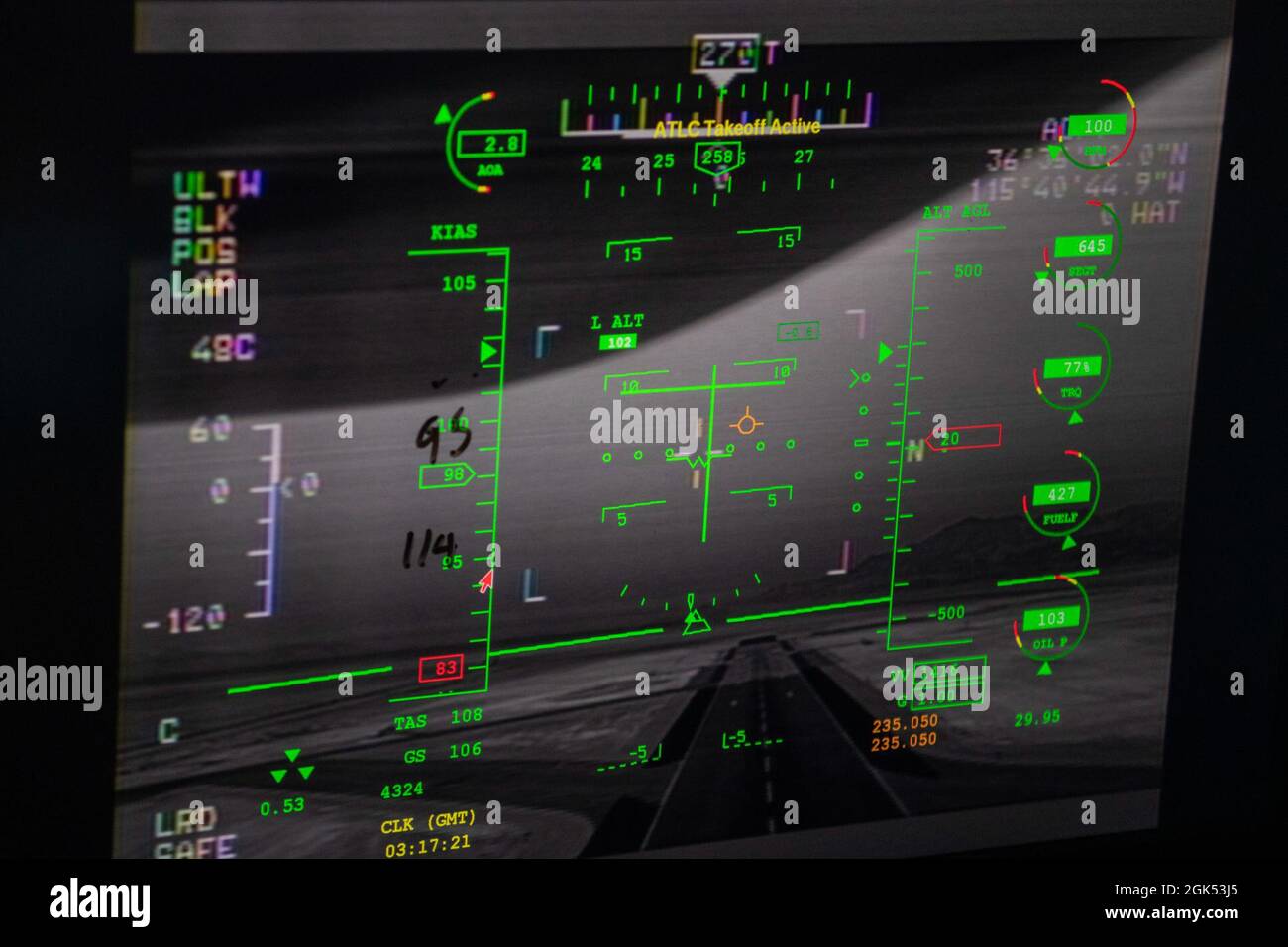 An MQ-9 Reaper pilot from the 489th Attack Squadron takes off using the ...