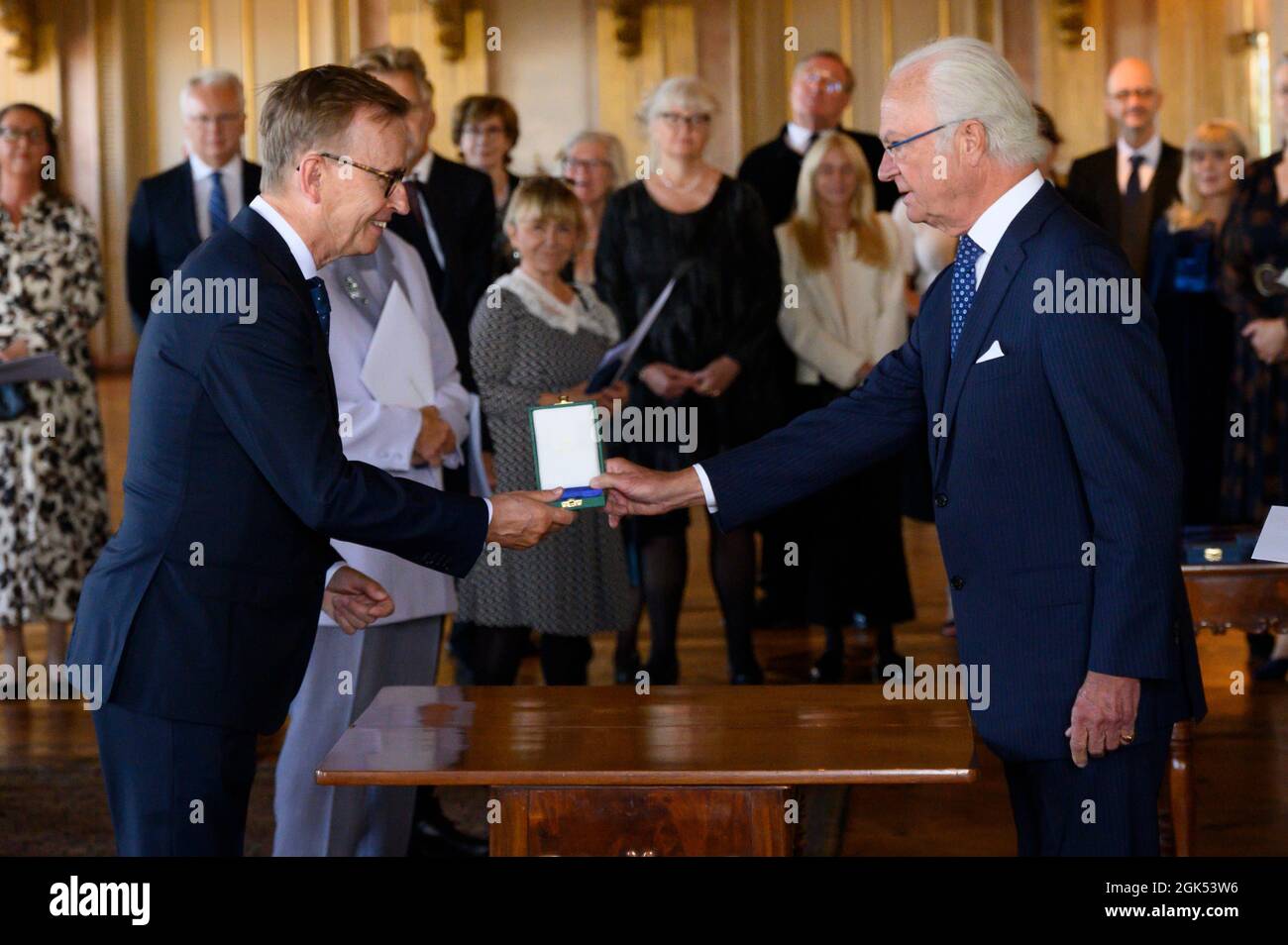 Actor Johan Ulveson receives the HM King's medal Litteris et Artibus ...