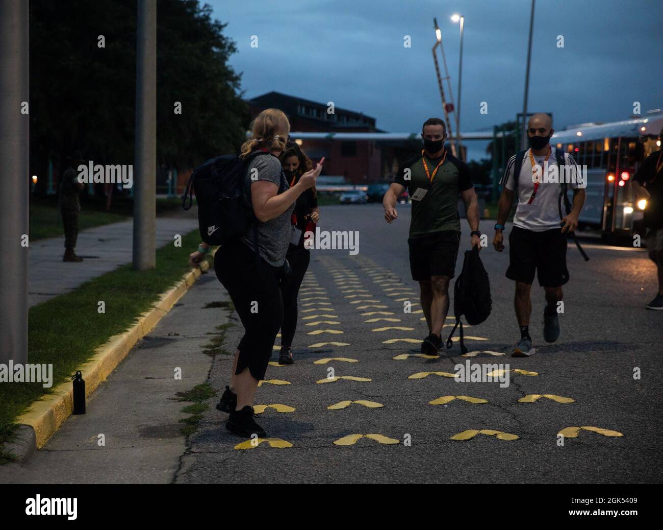 Educators from along the east coast arrive at the yellow footprints on ...