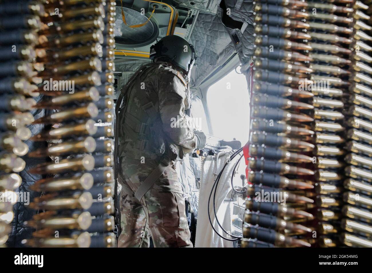 U.S. Army Spc. Marquis Mottley, 1st Combat Aviation Brigade, conducts ...