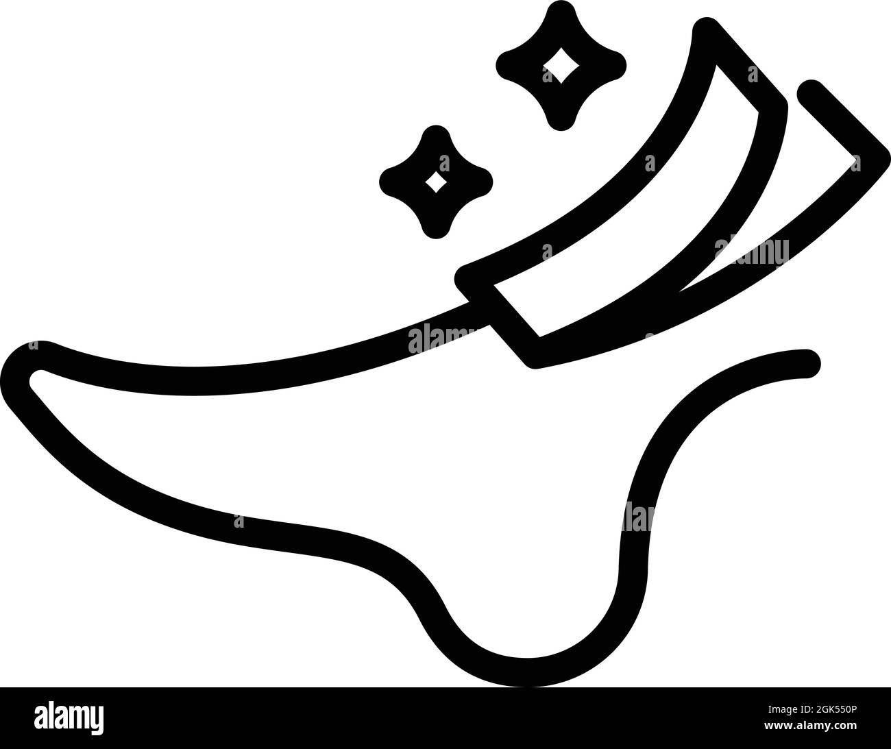 Foot epilation icon outline vector. Care pedicure. Beauty spa Stock ...