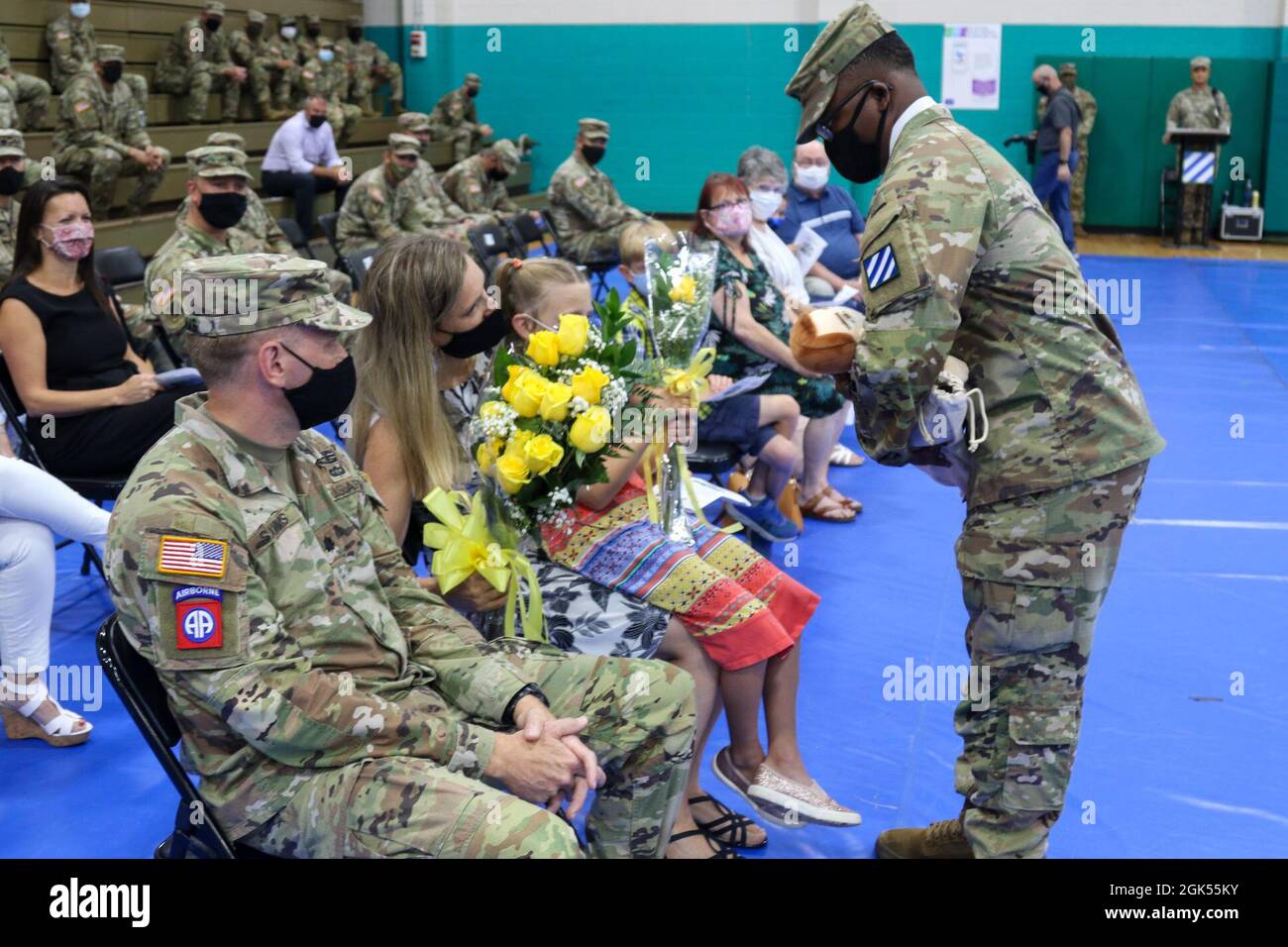 Family members of U.S. Army Lt. Col. Alexander D. Samms, the incoming ...