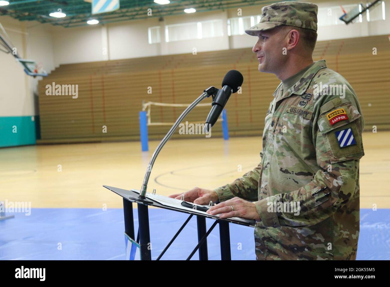 Lt. Col. Alexander D. Samms, incoming commander of 10th Engineer ...