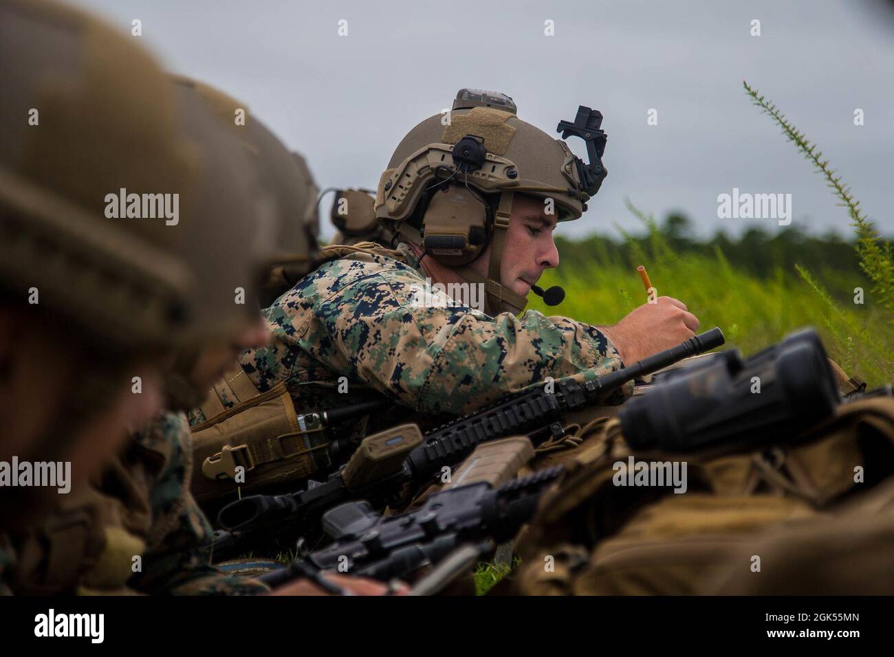 U.S. Marine Corps Capt. Christopher Tighe, a Fire Support Officer at ...