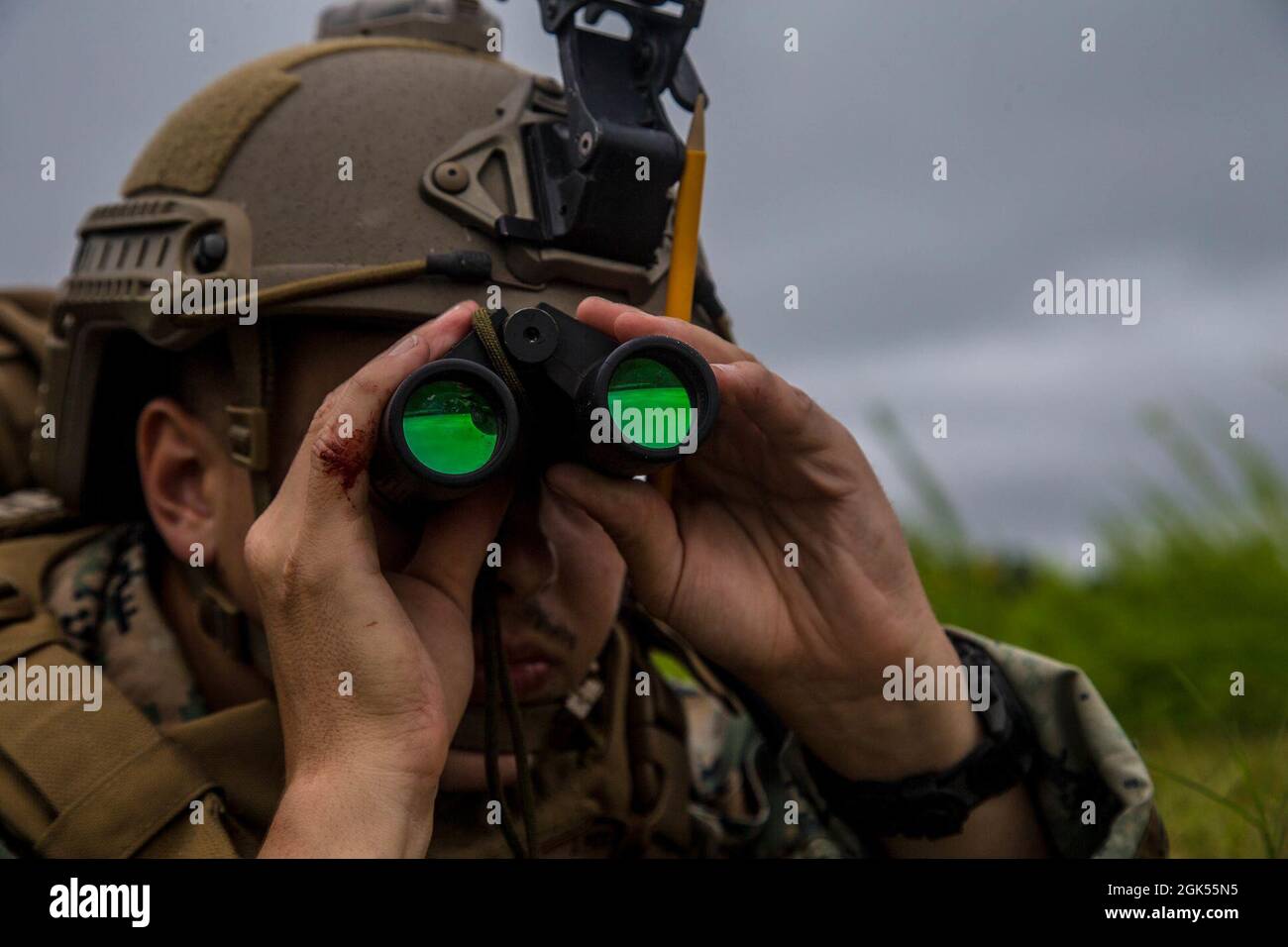 U.S. Marine Corps Lance Cpl. Destin Smith, a fire support Marine at 2nd ...