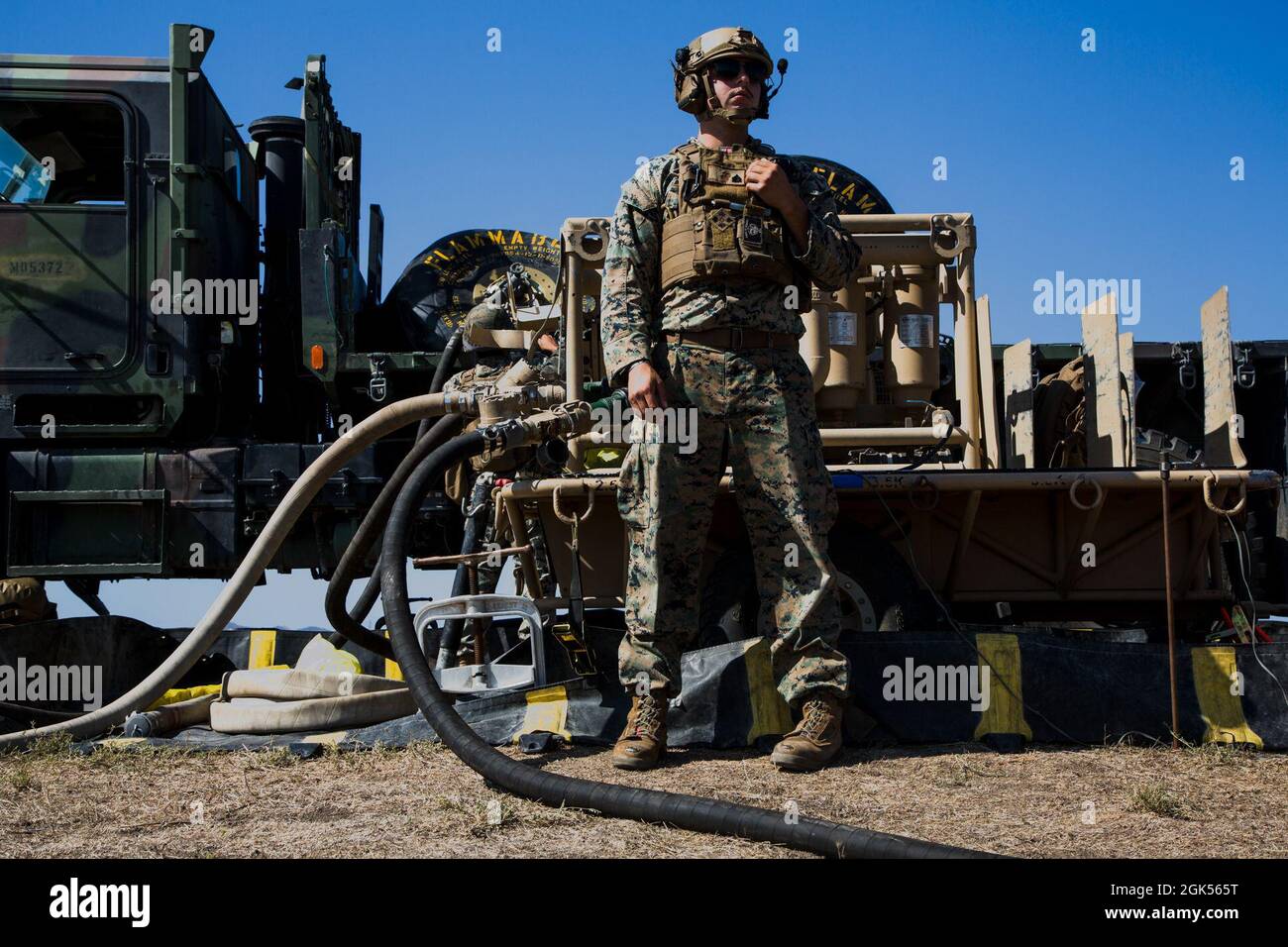 Marines with Marine Wing Support Squadron 372, Marine Aircraft Group ...