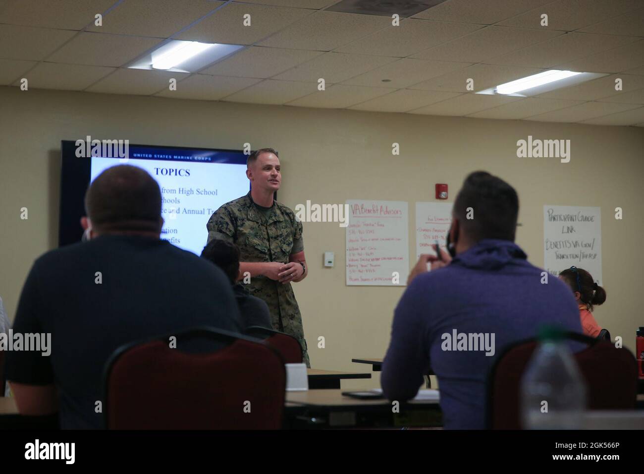 U.S Marine Corps Capt. Adam Meyers, an executive officer with Marine ...
