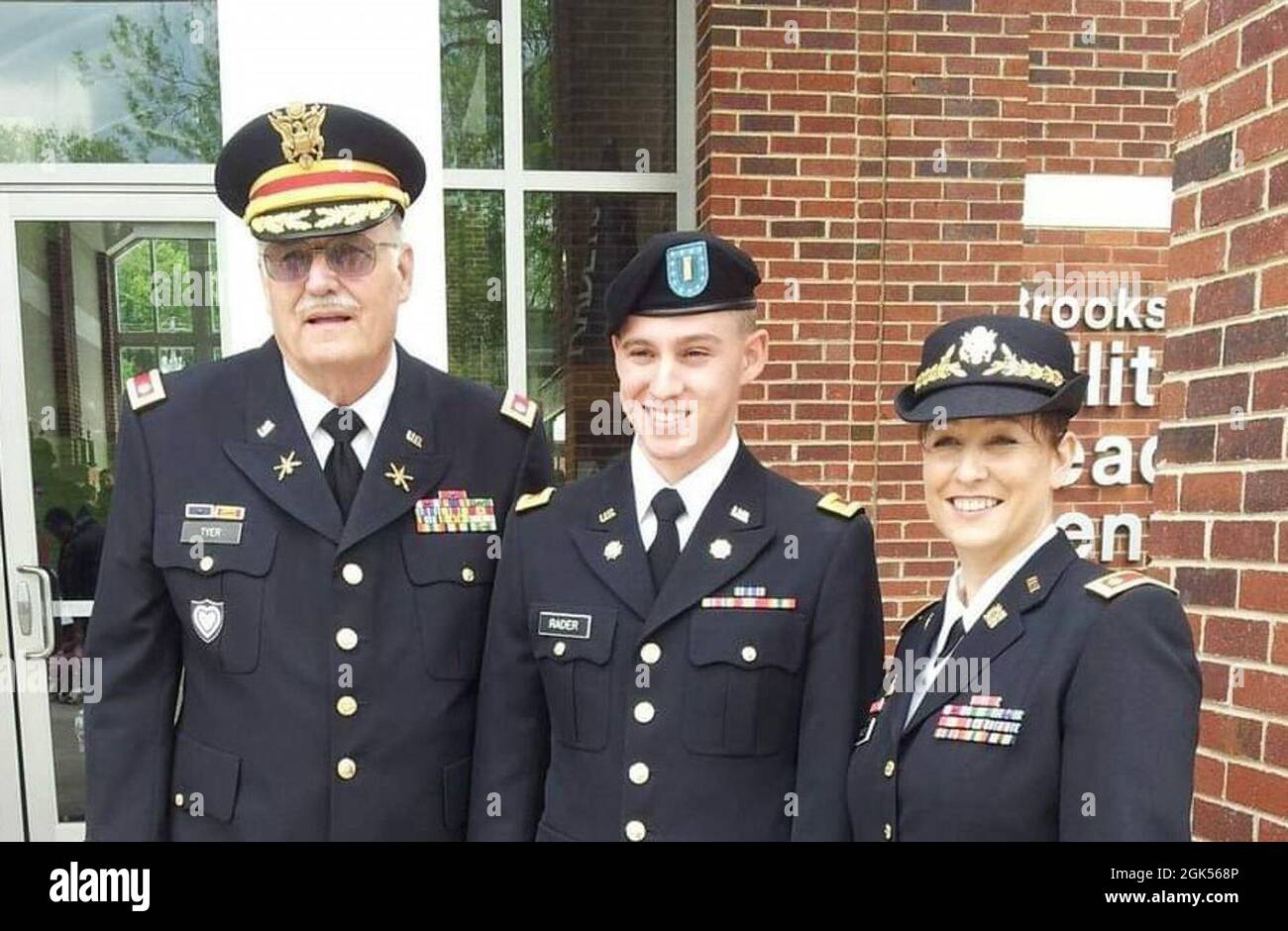 Lt. Col. (Retired) Gary Tyer, 2nd Lt. Greg Rader, and Lt. Col. Jennifer ...