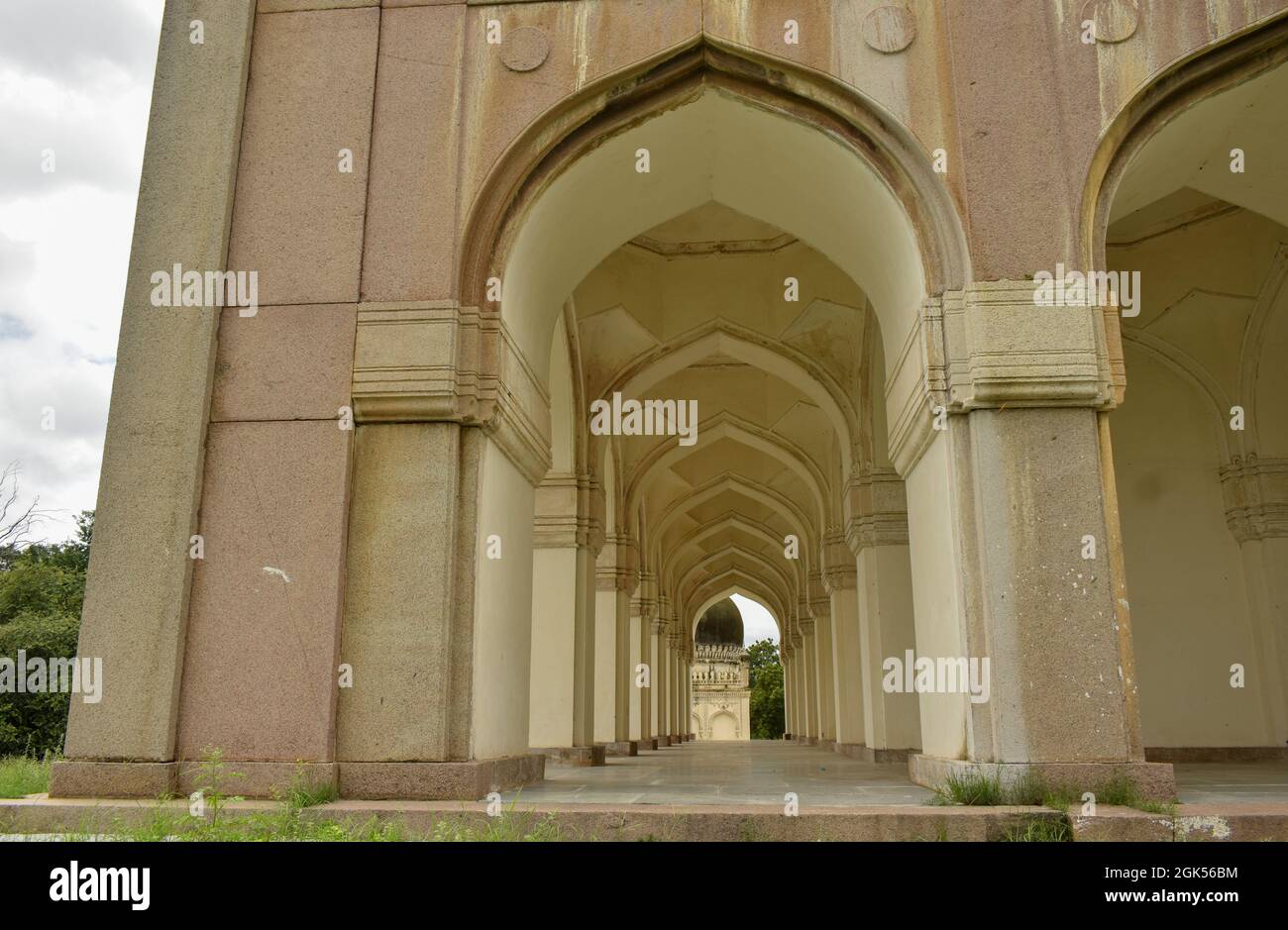 Islamic Architectural Art Design on Wall Walking Corridors Stock Photo ...