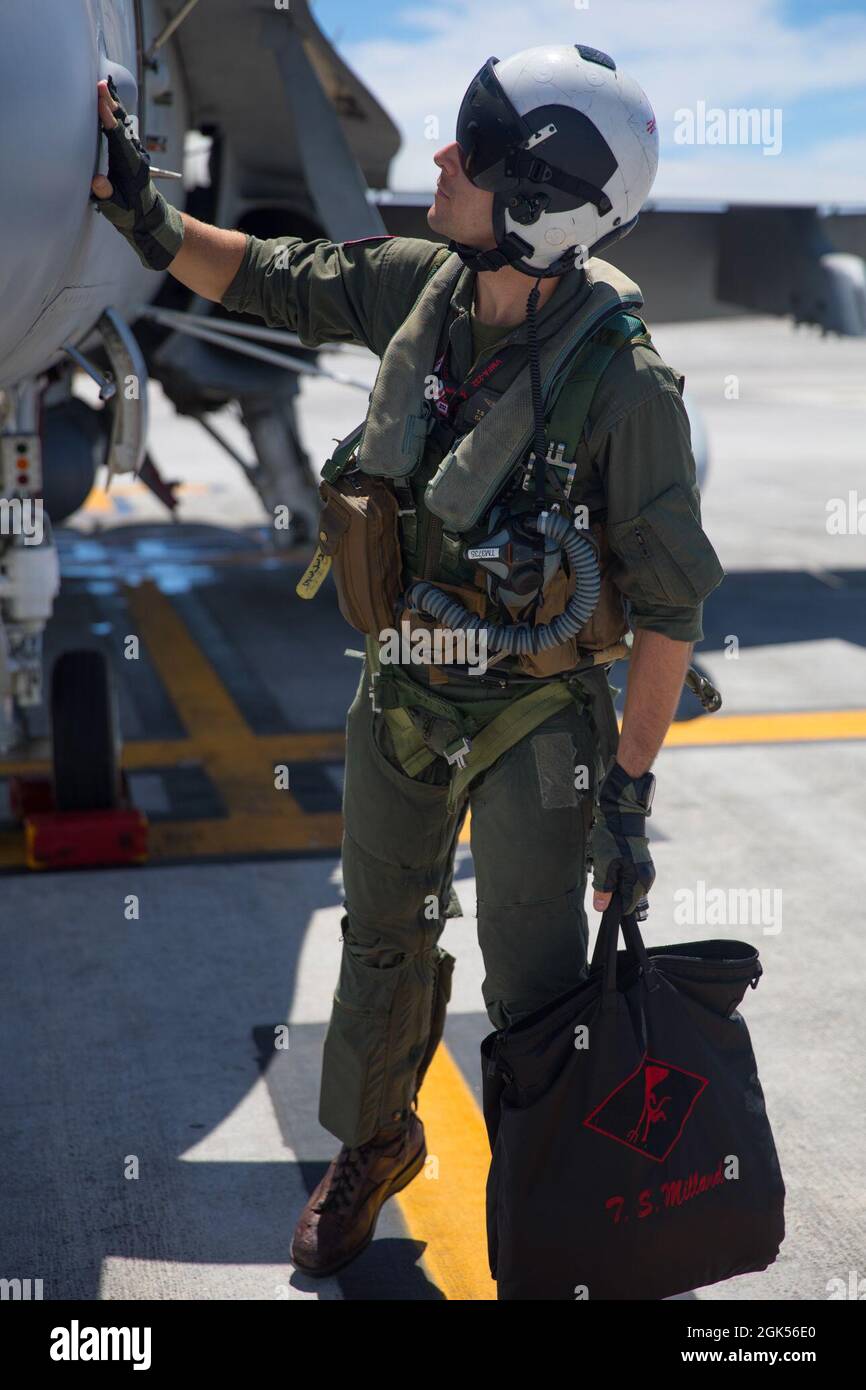 U.S. Marine Corps Capt. Tyler Millard, an F/A-18 Hornet pilot with ...
