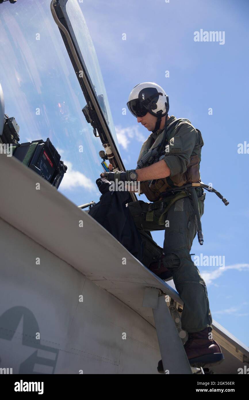 U.S. Marine Corps Capt. Tyler Millard, an F/A-18 Hornet pilot with ...