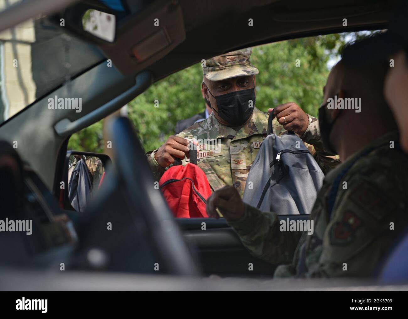 Back to school backpack event operation homefront hi-res stock ...